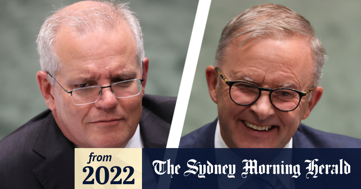 Election 2022 Scott Morrison Anthony Albanese Look To Breakfast Tv